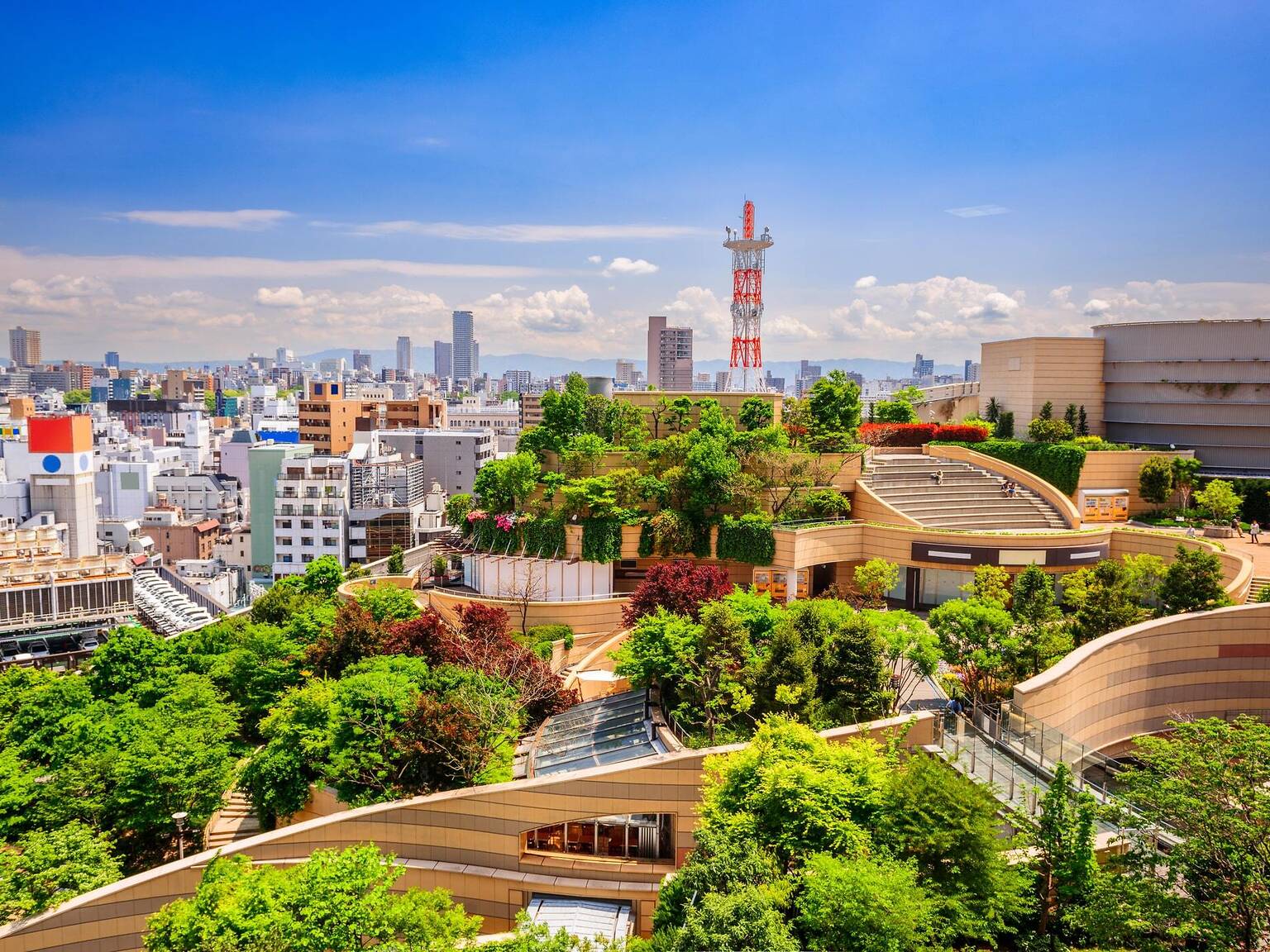 6 best rooftop gardens in Osaka to relax and enjoy free city views