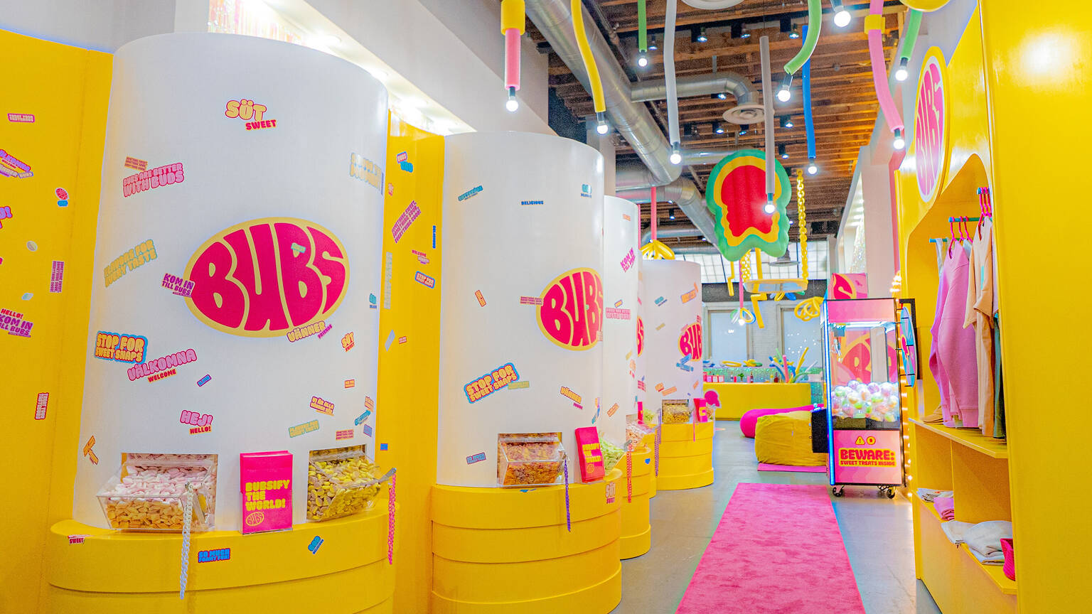 Beloved Swedish candy brand BUBS has just launched its first NYC pop-up