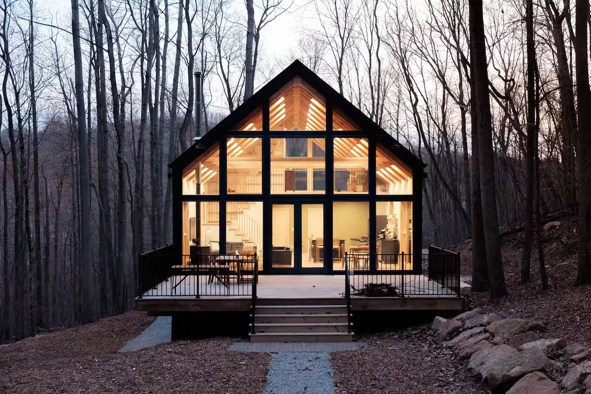 This Cozy A-Frame Cabin in the Ohio Woodlands is the Perfect Fall ...