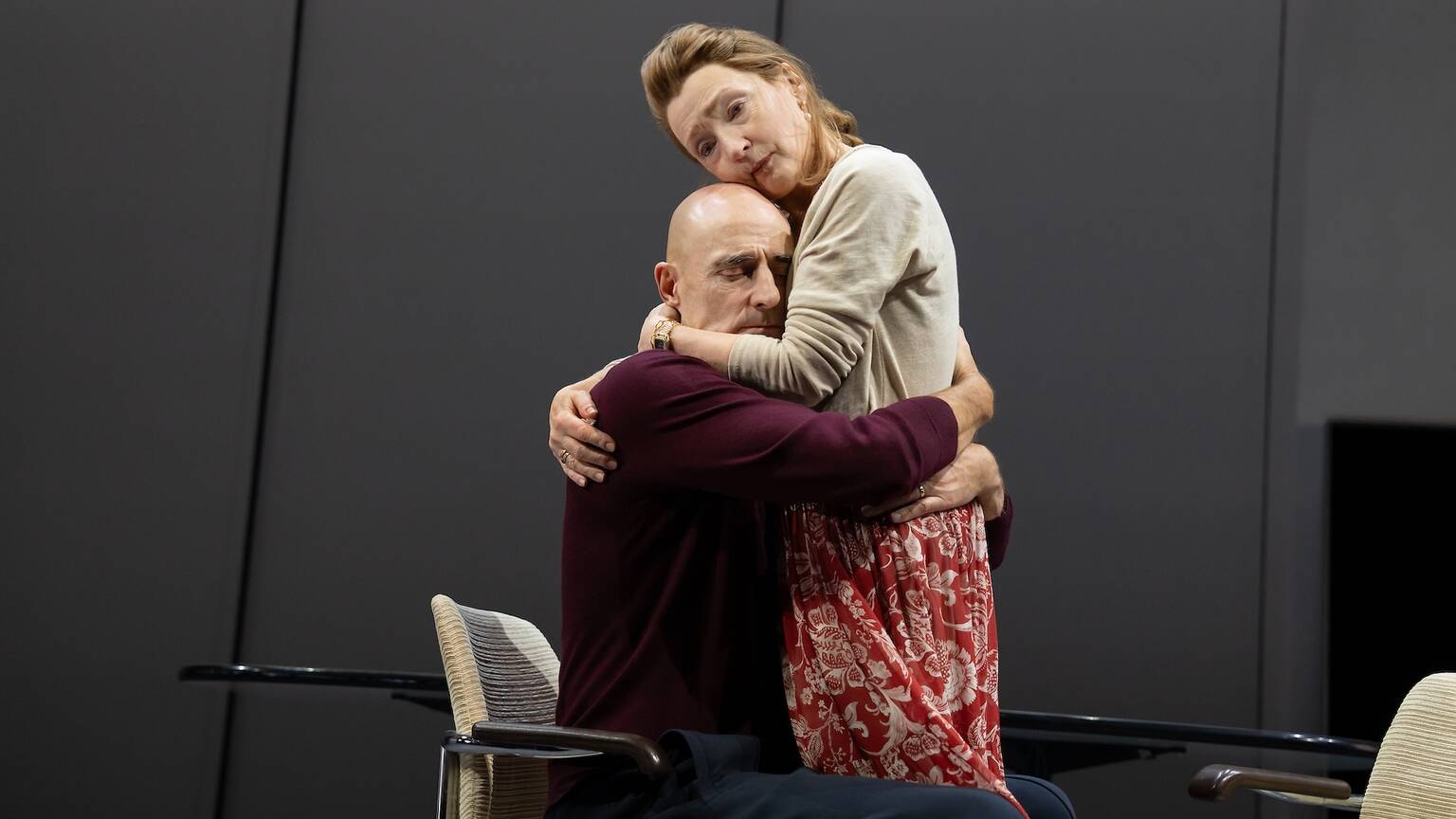 Broadway review: Mark Strong and Lesley Manville in Oedipus