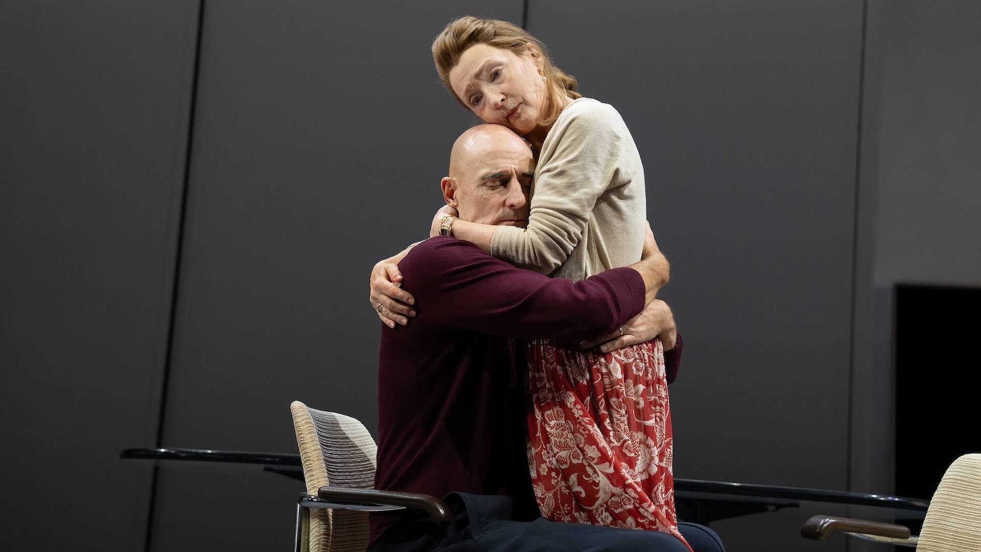 Broadway review: Mark Strong and Lesley Manville in Oedipus