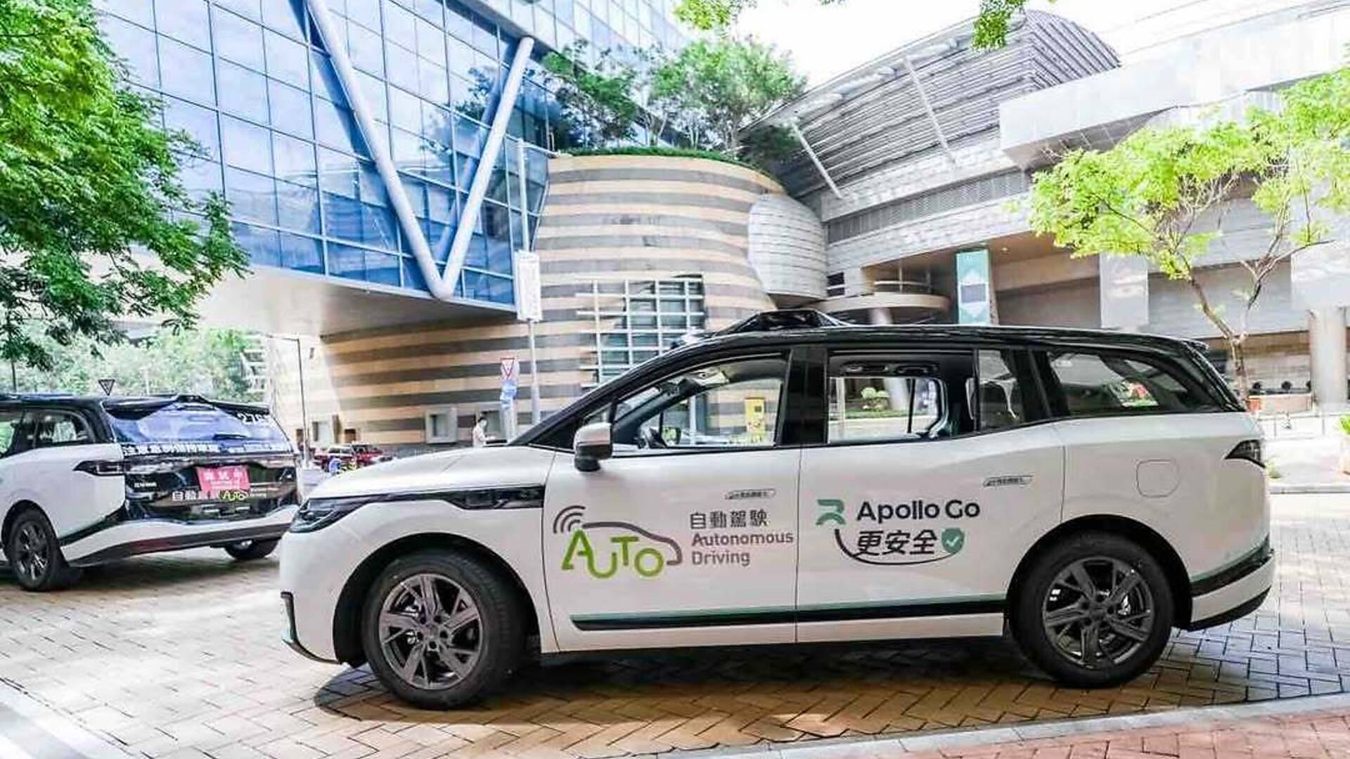 Driverless vehicles are now doing trial runs in two Hong Kong areas