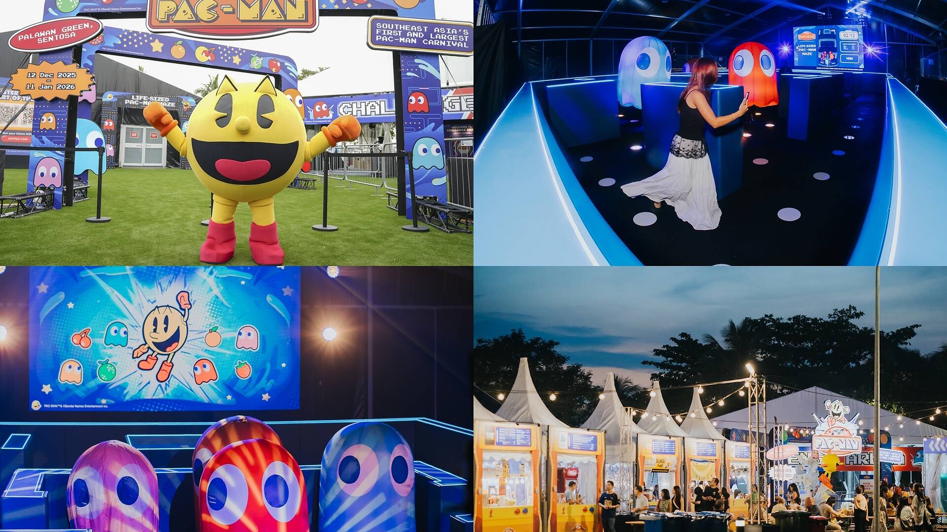 Pac-Man Carnival at Sentosa: Mega Retro Throwback with Life-Sized Pac ...