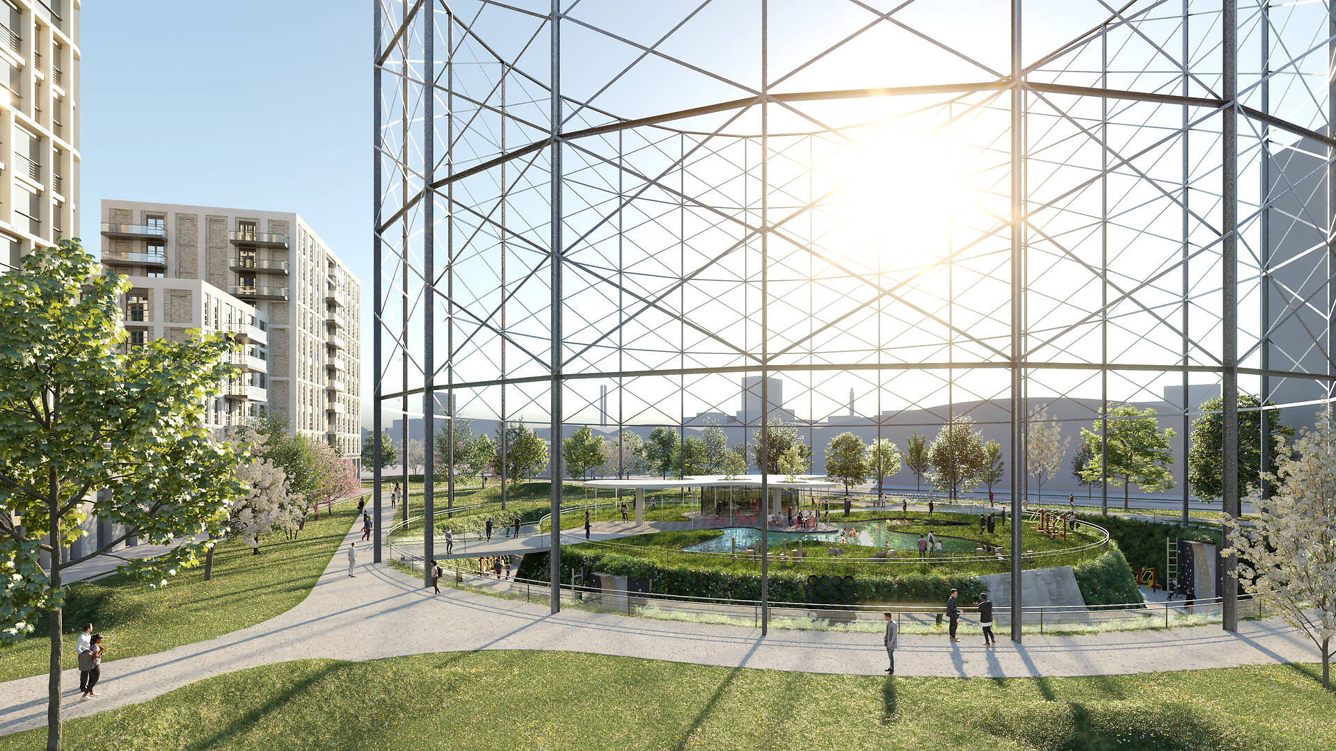 This South London Gasholder Could be Turned Into A Public Swimming Pool