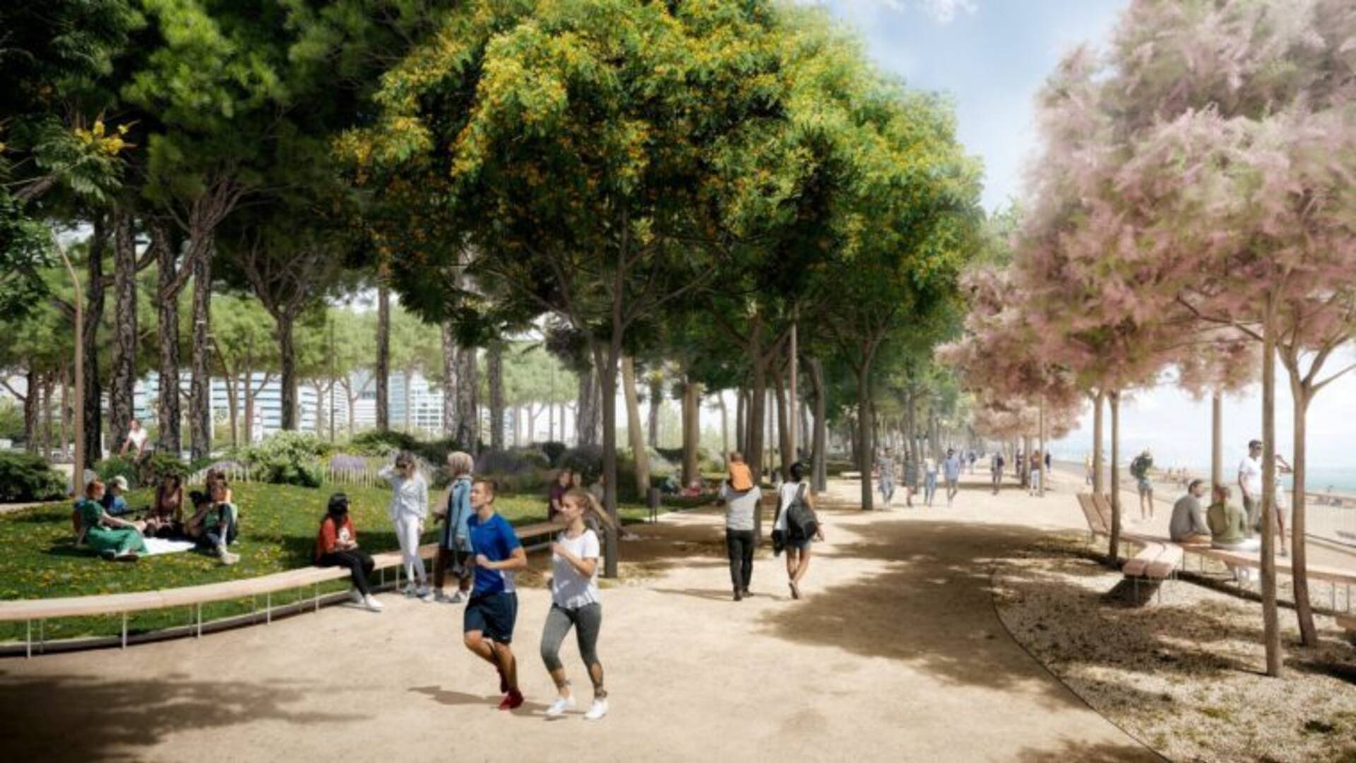 Barcelona ganará un paseo de siete kilómetros frente al mar en la ...