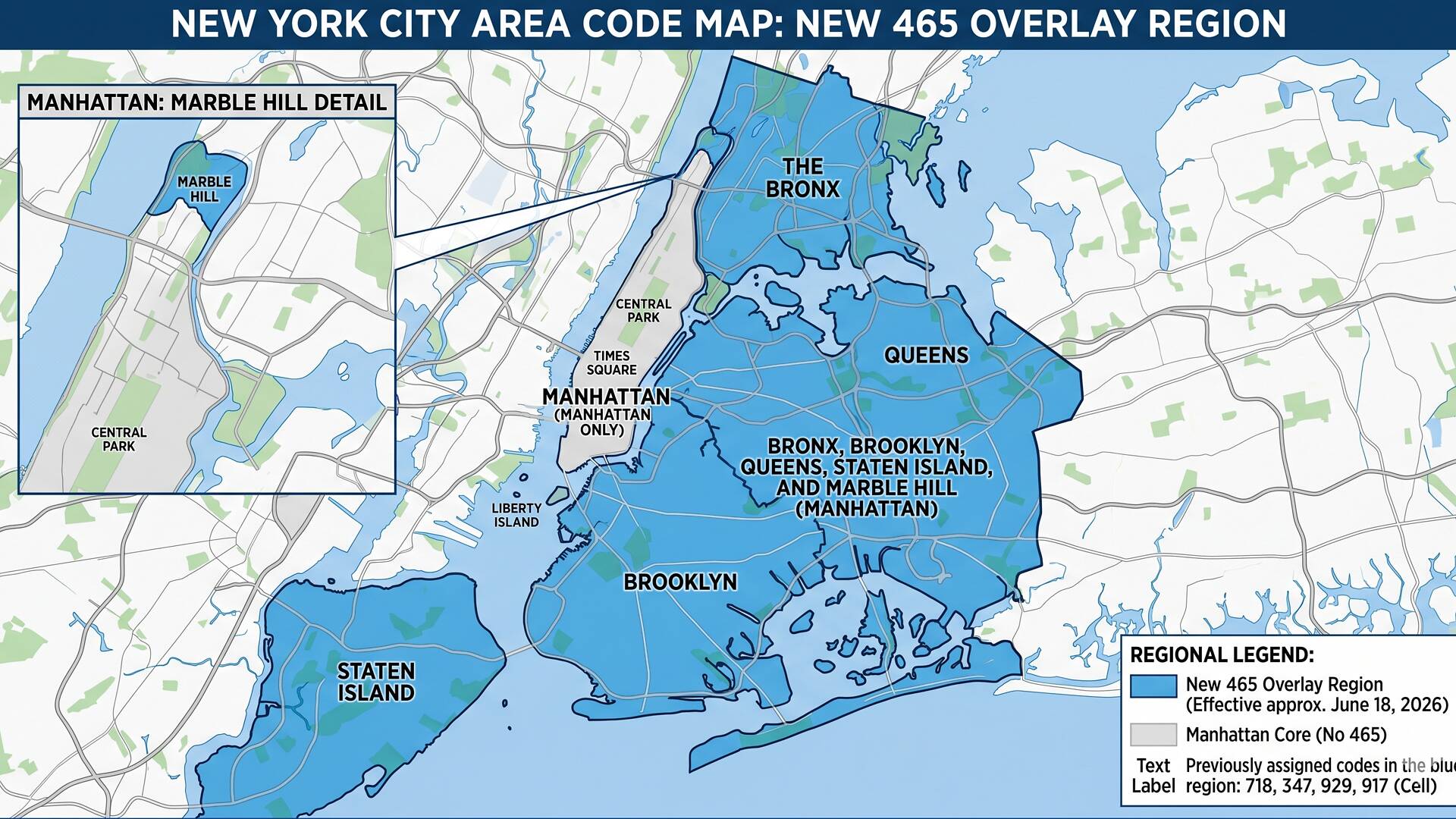 NYC is Getting a New Area Code, 465, Starting Next Week